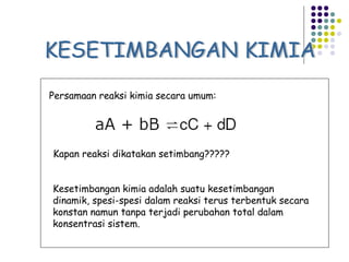 Kesetimbangan homogen | PPT