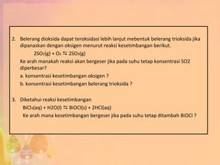 Kesetimbangan Kimia | PPTX