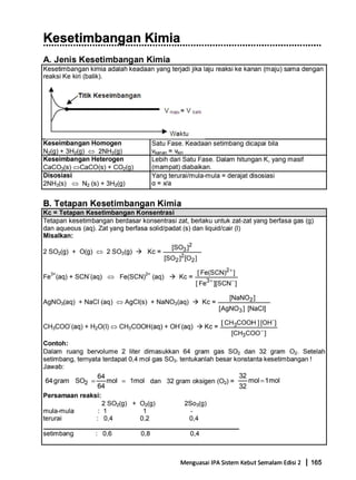 Kesetimbangan kimia | PDF