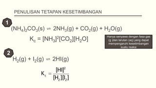KONSEP KESETIMBANGAN KIMIA-MATERI KIMIA KELAS XI | PPTX