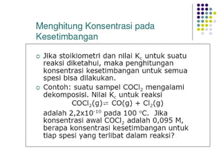 Materi Kesetimbangan KImia dalam Pembelajaran Kimia | PPT