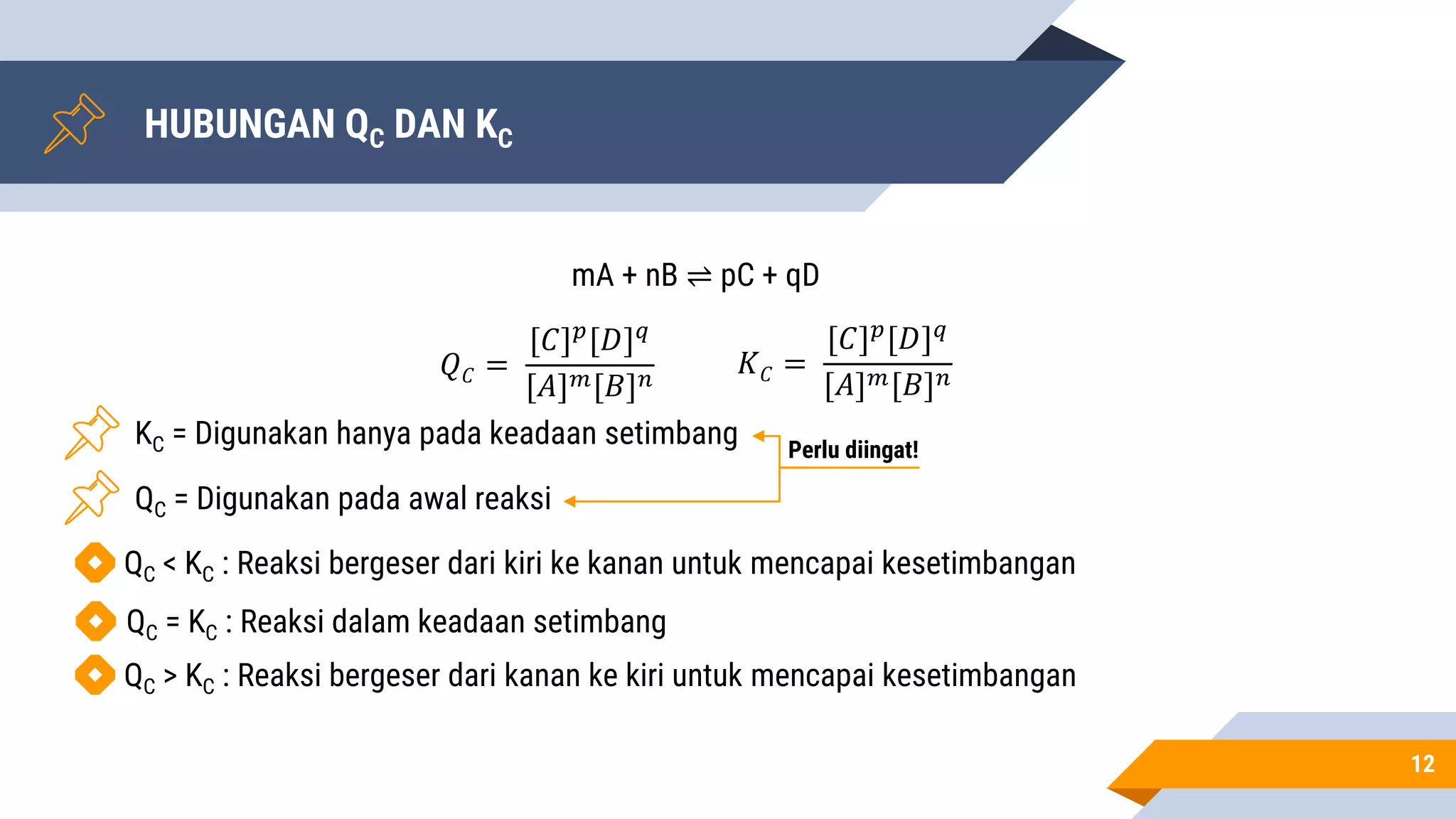 Kesetimbangan Kimia - Kimia Dasar | PPTX