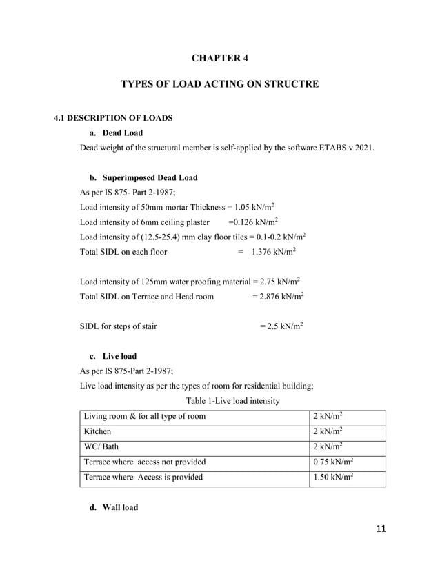 Design of G+4 residential building ||Major project || | PDF