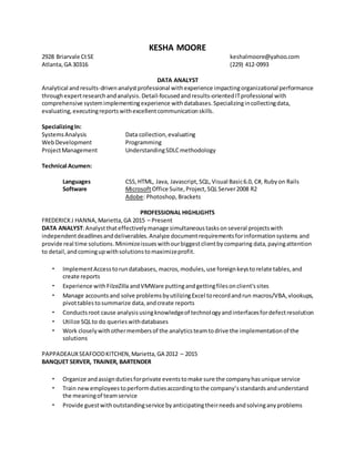 Kesha's resume | DOCX