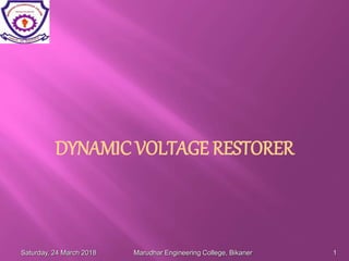 Dynamic Voltage Regulator | PPTX