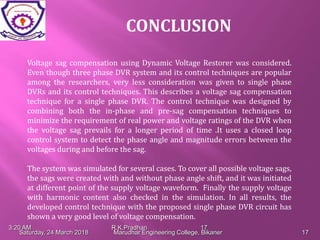 Dynamic Voltage Regulator | PPTX