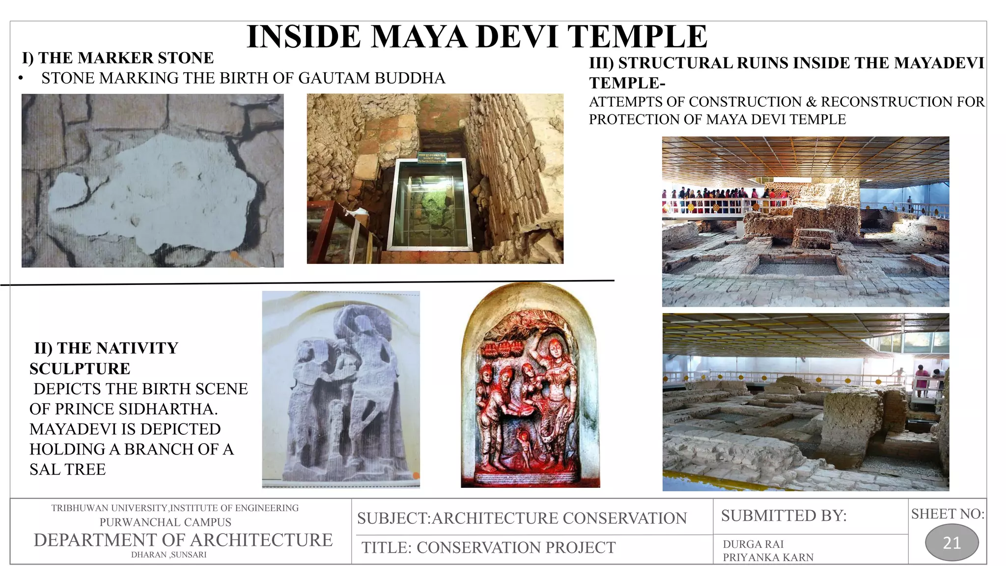Conservation study of Maya Devi temple and Keshav Narayan Chowk by Priyanka Karn and Durga Rai | PDF