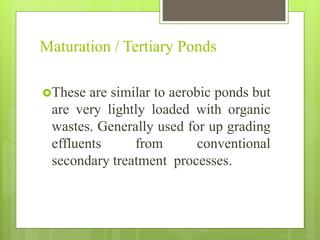 oxidation ponds & Lagoons | PPTX