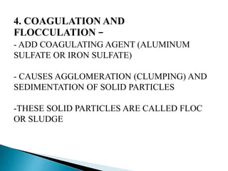 PURIFICATION AND TREATMENT OF WATER | PPTX