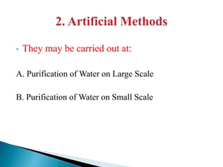 PURIFICATION AND TREATMENT OF WATER | PPTX