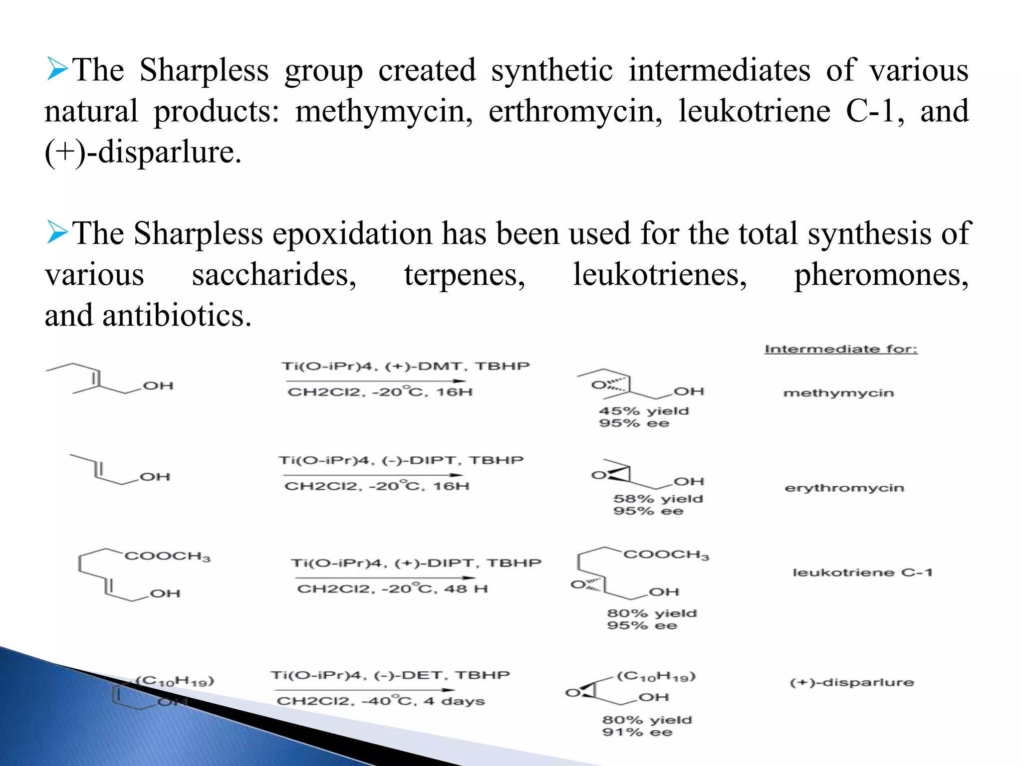 Katsuki Sharpless Asymmetric Epoxidation and its Synthetic Applications ...