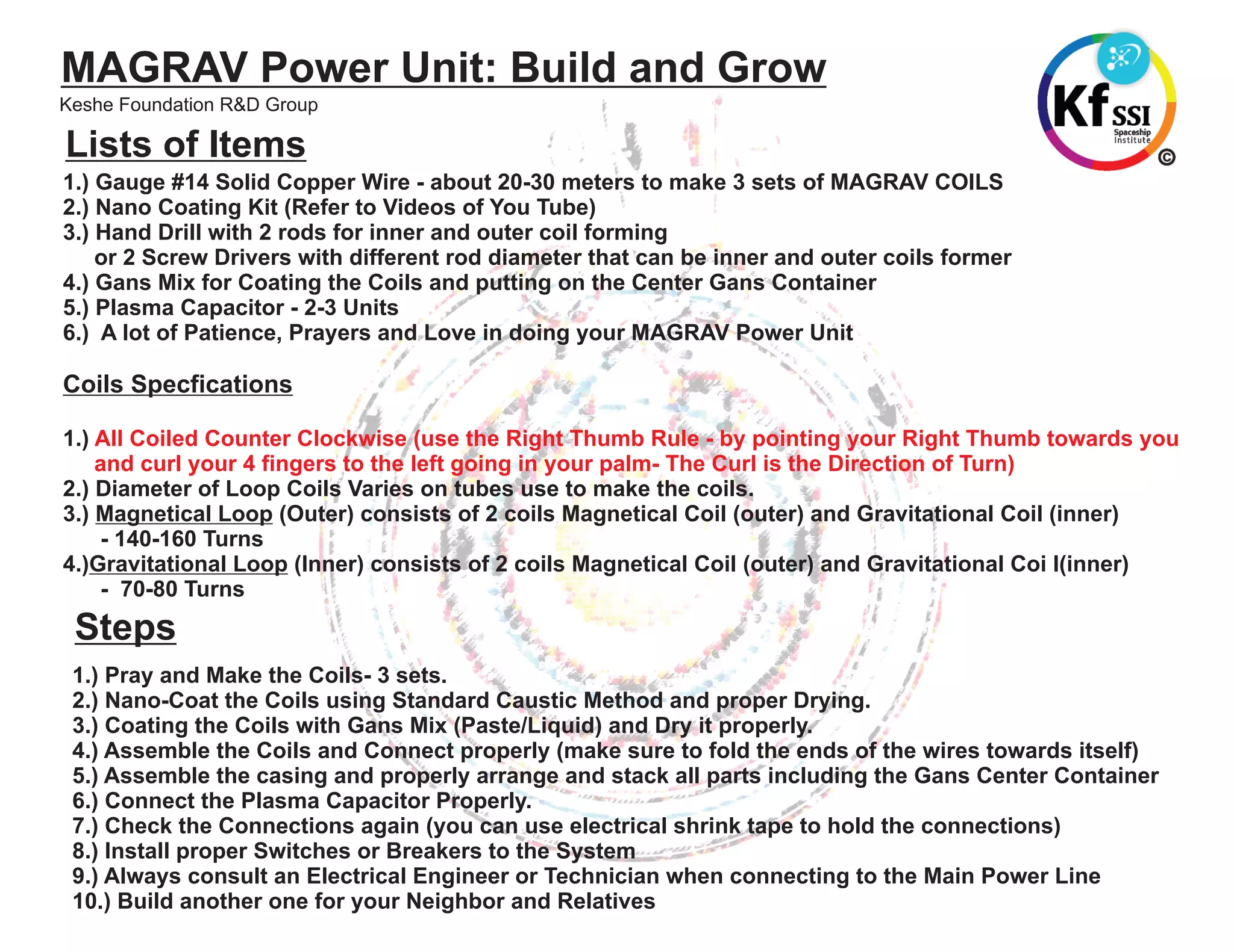 Keshe Magrav Power pp. 11. - Schematics Updated Oct-31-2015 v2 | PDF
