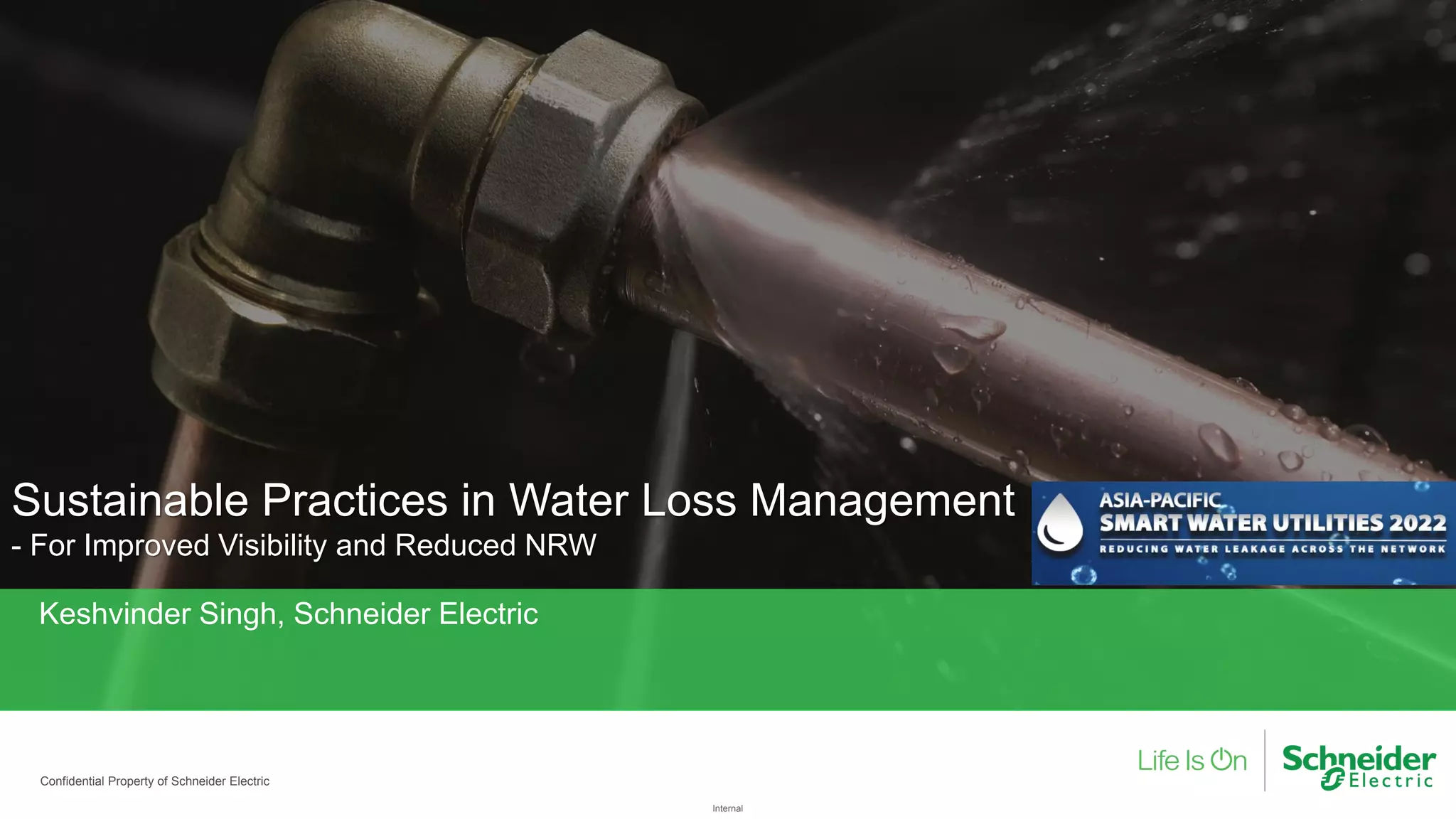 SUSTAINABLE PRACTICES IN WATER LOSS MANAGEMENT AND NRW REDUCTION | PDF