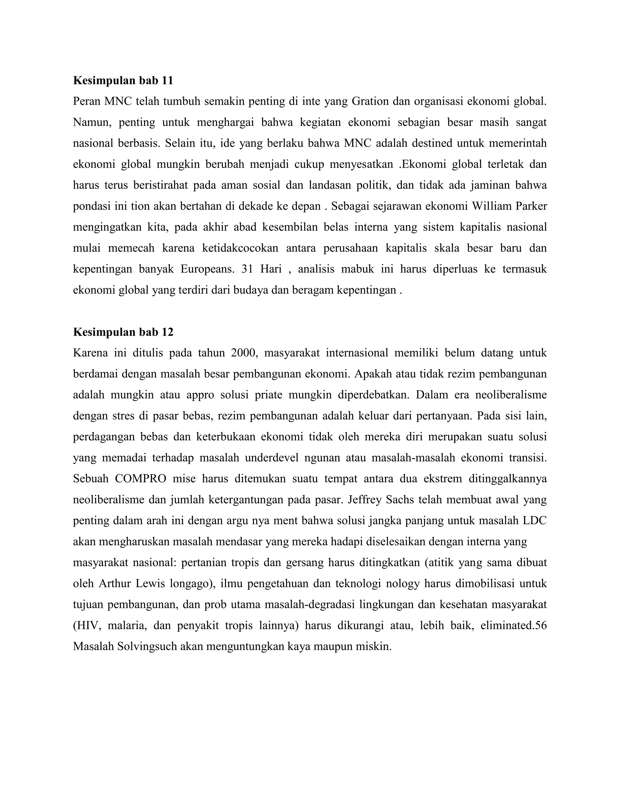 Kesimpulan buku gilpin | PDF