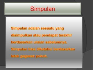 Kesimpulan paragraf | PPTX