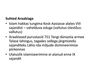 Kesk-Aasia ja Usbekistani ülevaade | PPT