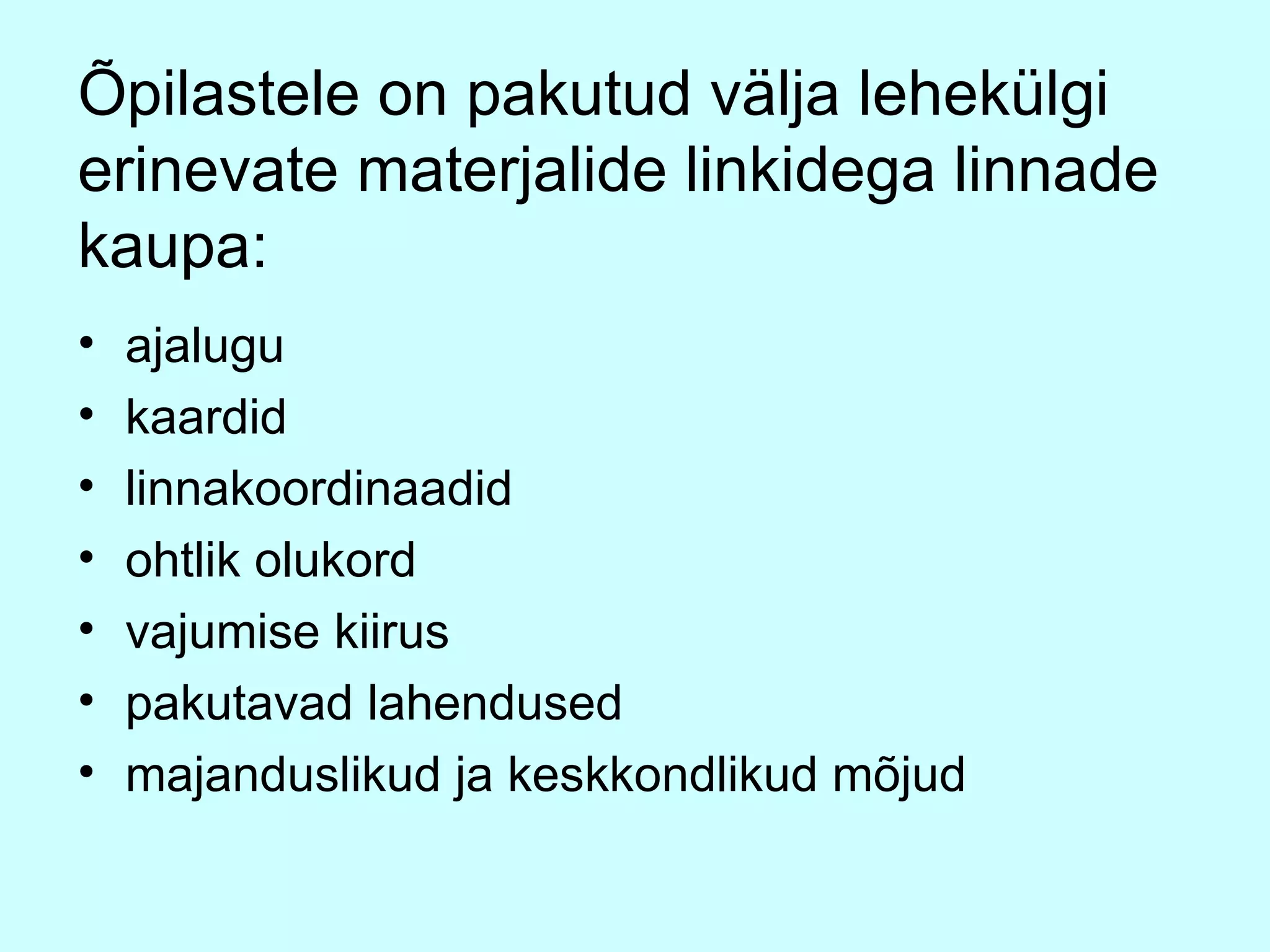 Uppuvad linnad | PPT