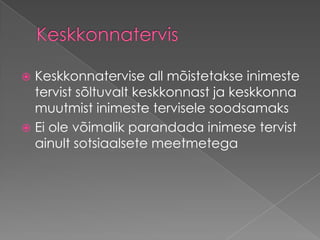 Keskkonnamõju inimese tervisele | PPTX