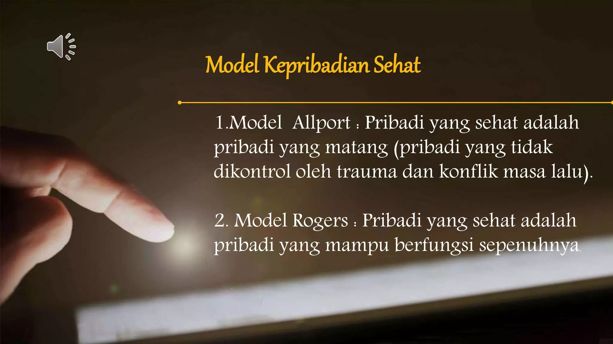 Model Keperibadian Sehat | PPTX