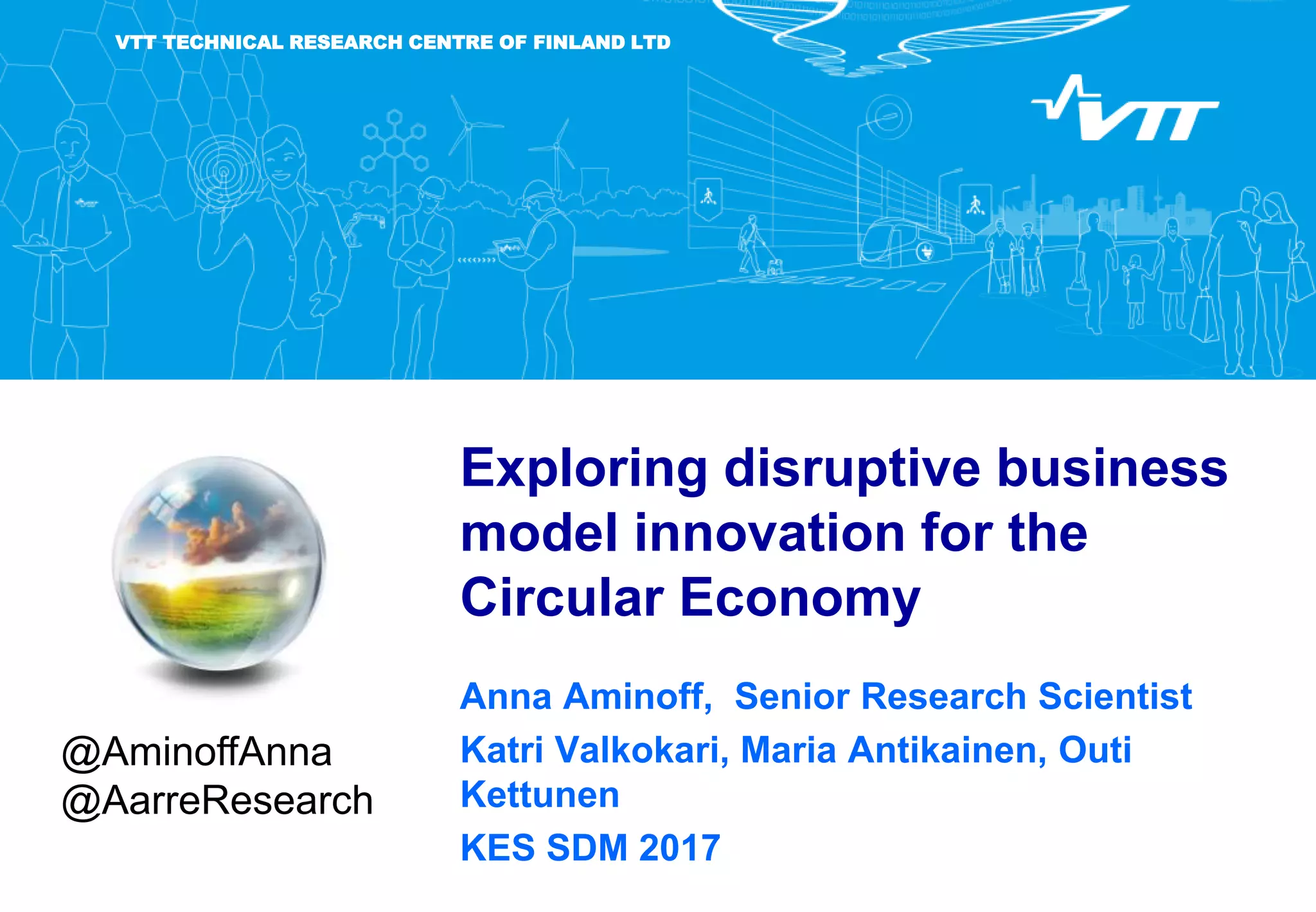 Exploring disruptive business model innovation for the Circular Economy ...