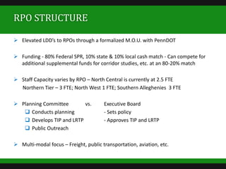 Rural Planning Organizations: Rural Transportation Planning in ...