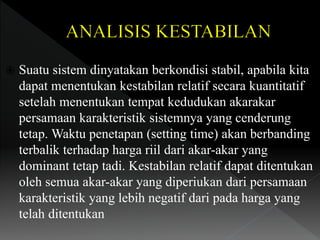 Kestabilan absolut | PPTX