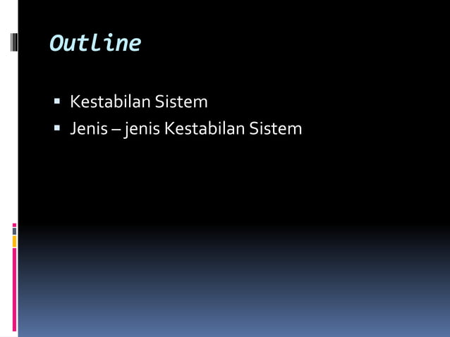 Kestabilan absolut | PPT