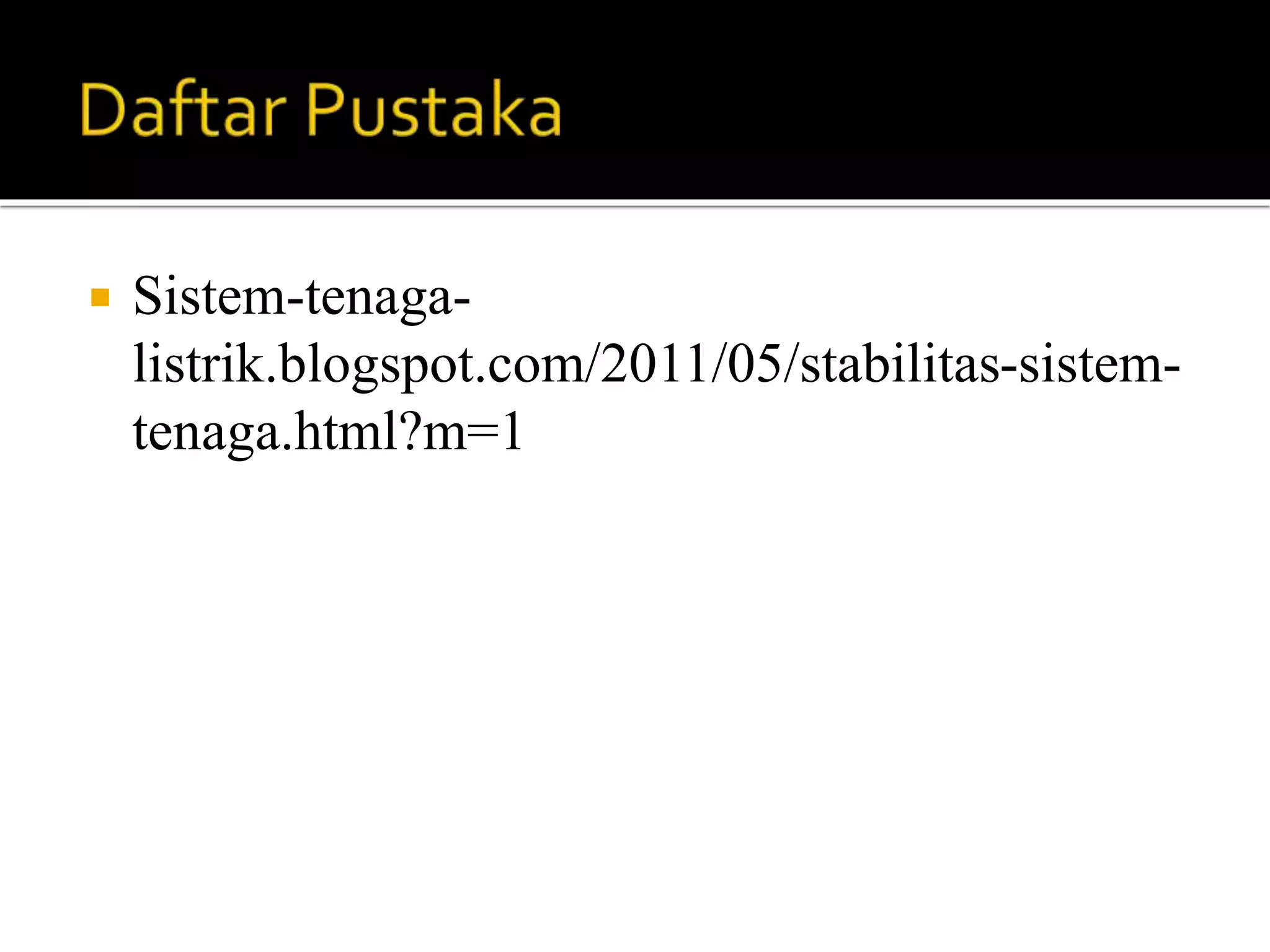 Kestabilan absolut | PPT