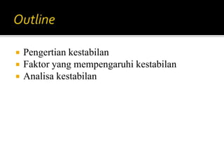 Kestabilan absolut | PPT