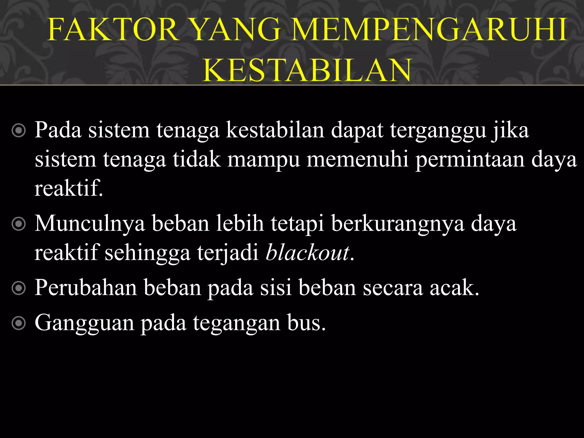 Kestabilan absolut | PPT