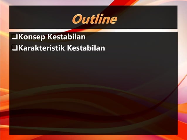 Kestabilan absolut | PPTX