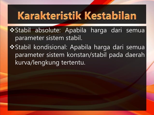 Kestabilan absolut | PPTX