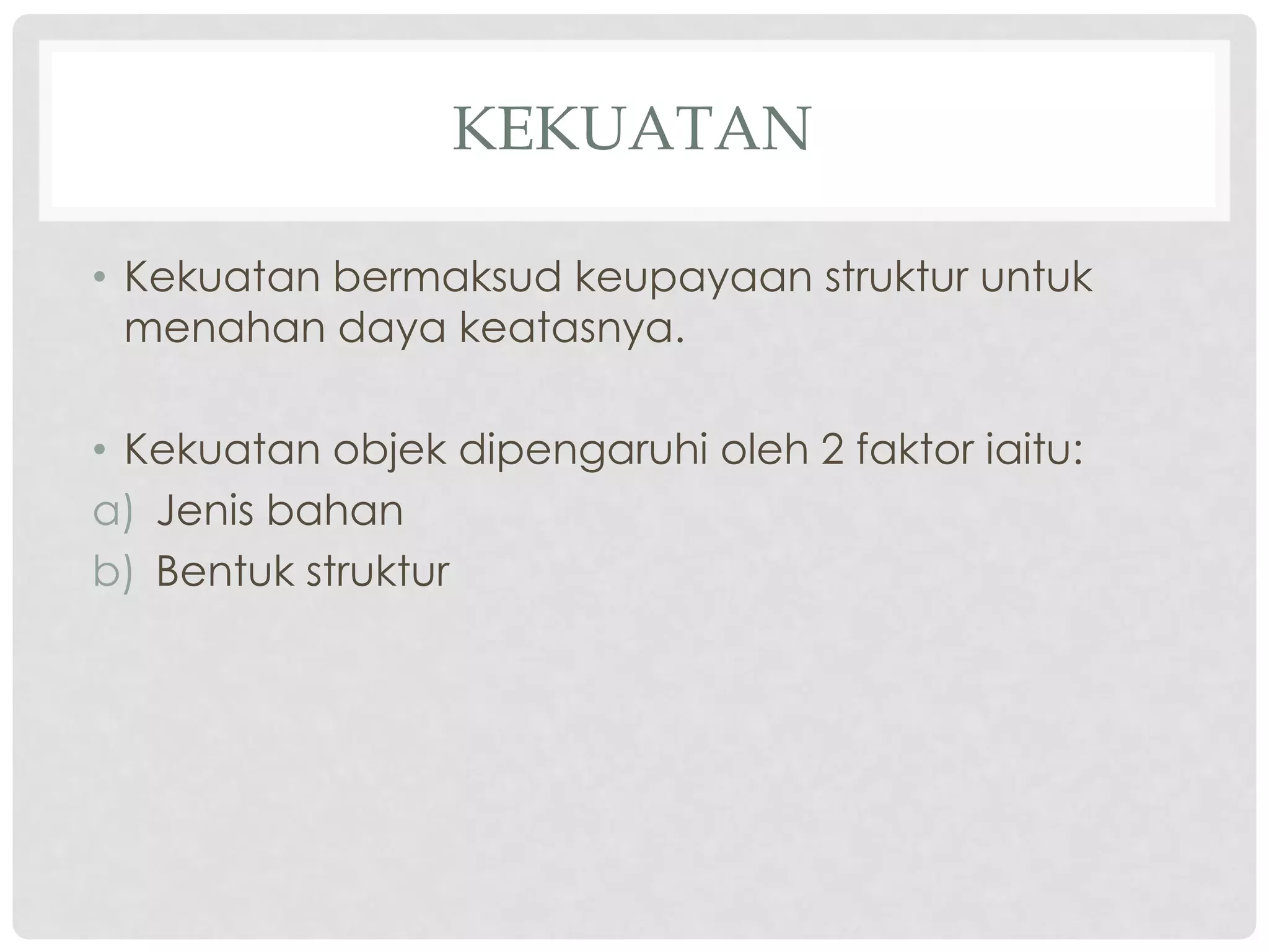 Kestabilan dan kekuatan objek real | PDF