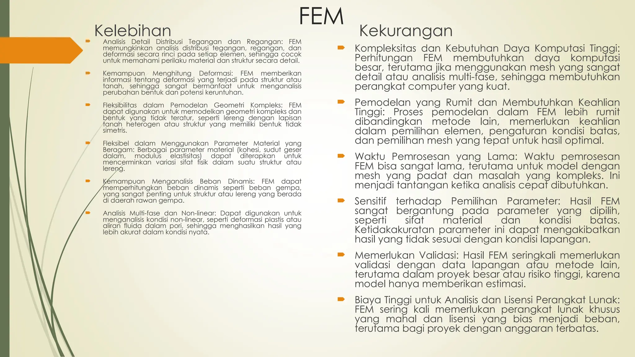 KESTABILAN LERENG_Dengan_Metode_FEM dan LEM | PPT