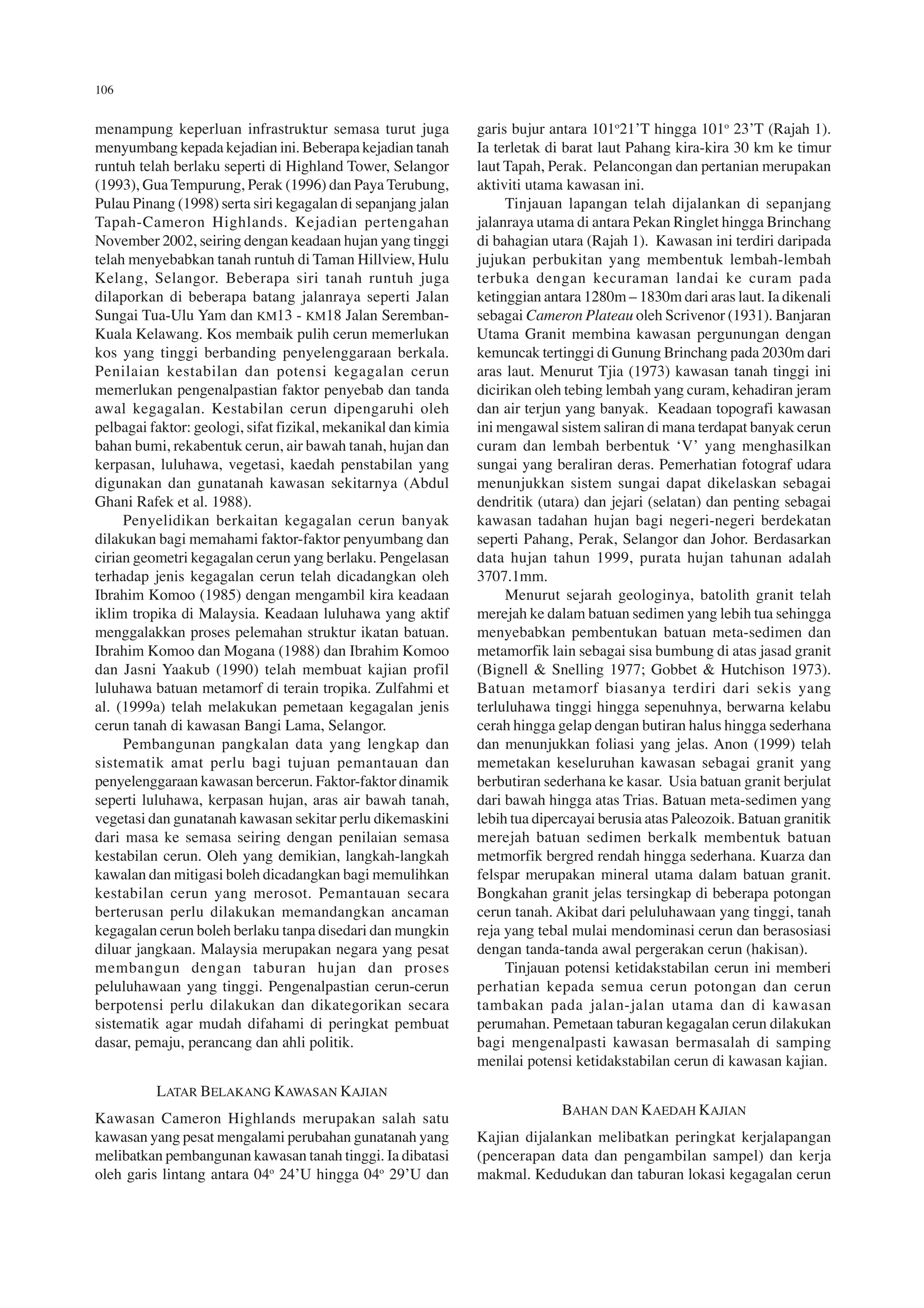 Kestabilan tanah cameron | PDF