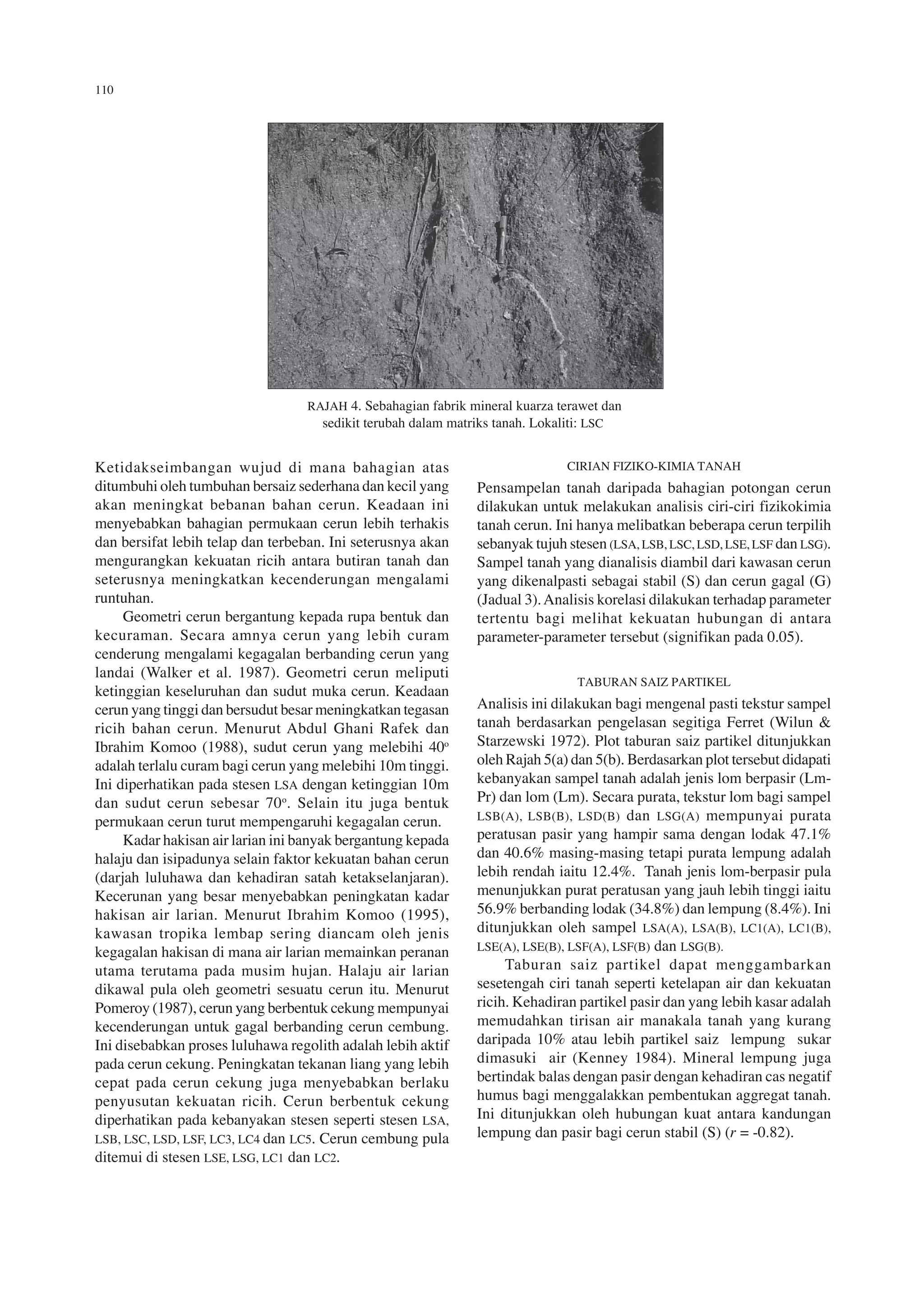 Kestabilan tanah cameron | PDF