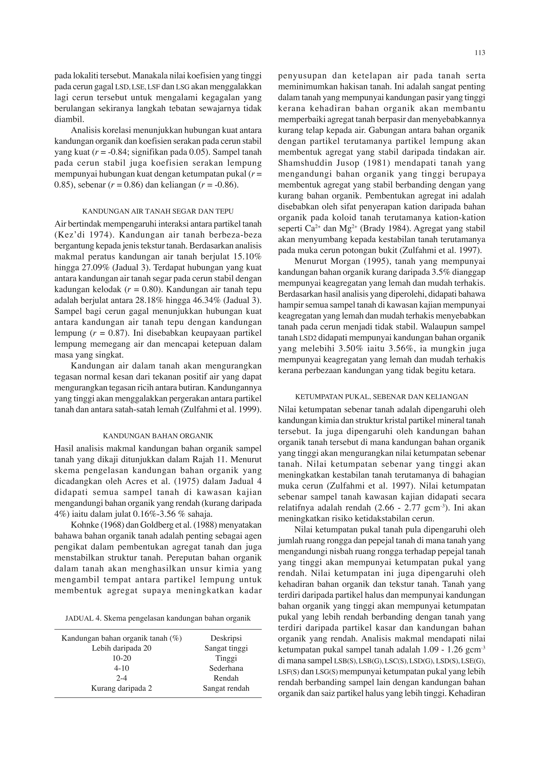 Kestabilan tanah cameron | PDF