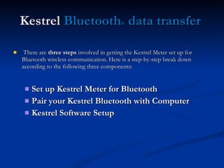 Kestrel 4500 Introduction | PPT