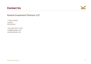 `Kestrel global portfolio presentation 2015 05_08 | PDF