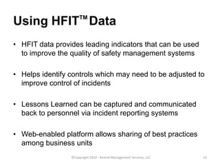 Using HFIT to Improve Safety Management Systems | PPTX