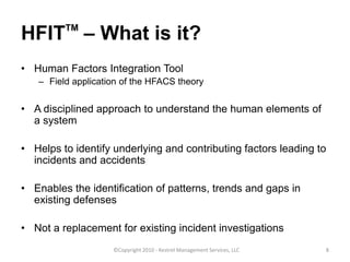 Using HFIT to Improve Safety Management Systems | PPTX