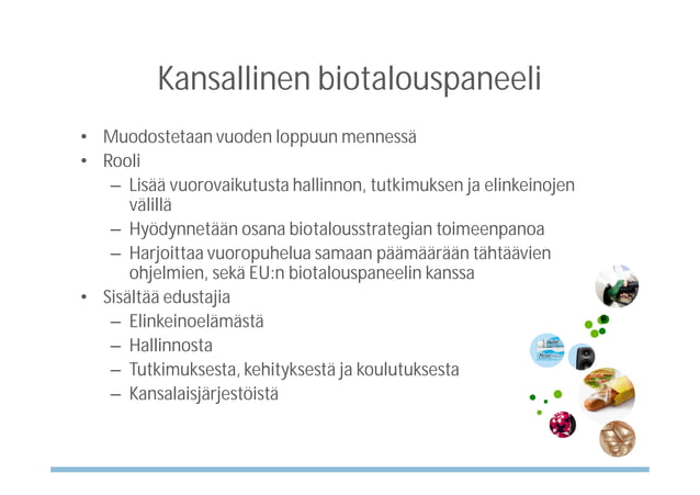 Kestävää kasvua biotaloudesta manninen | PPT