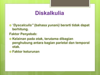 Kesulitan belajar spesifik | PPTX