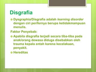 Kesulitan belajar spesifik | PPTX