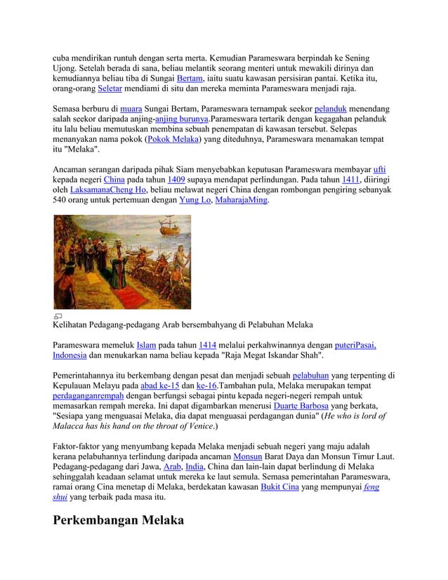 Kesultanan-melayu-melaka-diasaskan-oleh-parameswara | PDF
