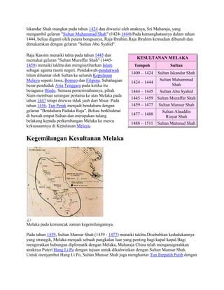 Kesultanan-melayu-melaka-diasaskan-oleh-parameswara | PDF