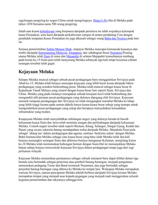 Kesultanan-melayu-melaka-diasaskan-oleh-parameswara | PDF