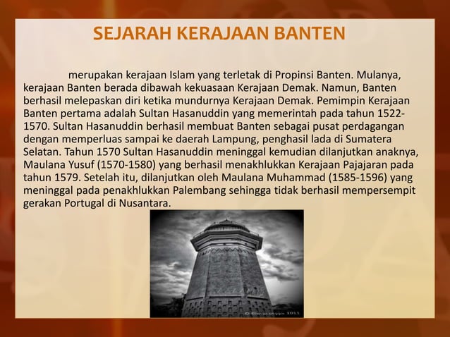 KESULTANAN BANTEN | PPT