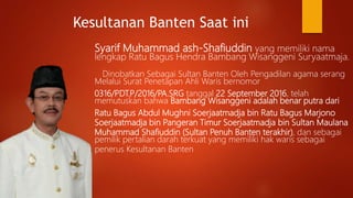 Kesultanan Banten | PPTX