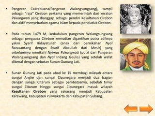 Kesultanan cirebon by shafaff | PPTX